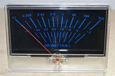 vu panel meter db level header audio power p 134 amplifier chassis back