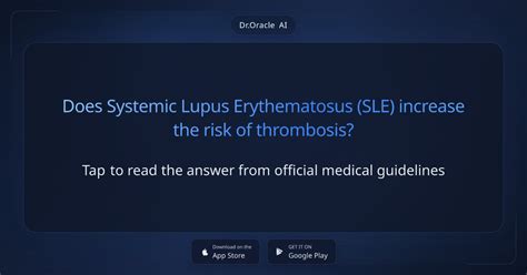 Does Systemic Lupus Erythematosus Sle Increase The Risk Of Thrombosis