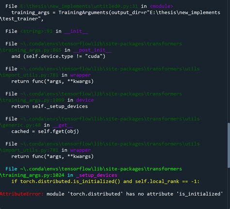 Error While Using Trainingarguments 🤗transformers Hugging Face Forums