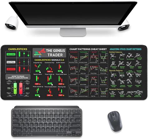 Stock Market Invest Day Trader Trading Mouse Pad Chart