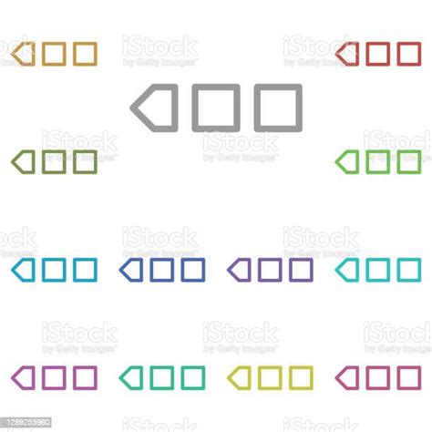 화살표 아이콘입니다 간단한 얇은 선 흰색 배경에 Ui 및 Ux 웹 사이트 또는 모바일 응용 프로그램에 대해 설정 화살표 아이콘의 윤곽 벡터 요소 날씬한에 대한 스톡 벡터