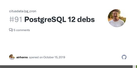 postgresql 12 debs · issue 91 · citusdata pg cron · github