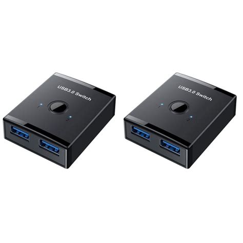 2x usb switch kvm usb hub 3 0 switcher selector kvm switch for pc