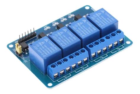módulo relé 5v 4 canais para arduino nodemcu raspberry pi r 34 em