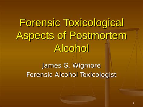 Pdf Forensic Toxicological Aspects Of Postmortem Alcohol