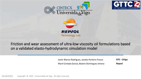 Pdf Friction And Wear Assessment Of Ultra Low Viscosity Oil Formulations Based On A Validated