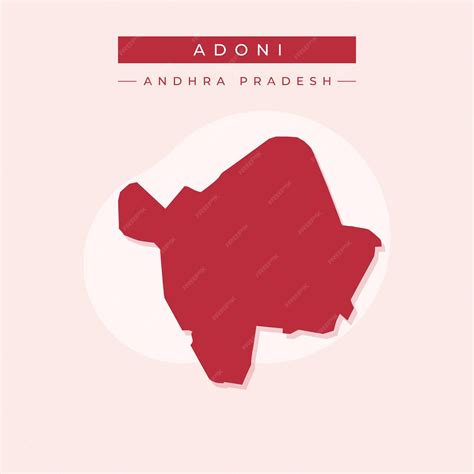 Mapa De La Ciudad De Adoni Mapa Vector Ilustración Vector De La Ciudad
