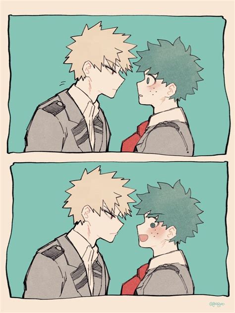 Bakugo And Deku Cute Comics Anime Romance My Hero Academia