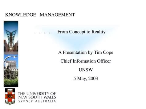 PPT Knowledge Management From Concept To Reality PowerPoint Presentation ID