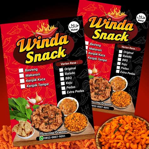 Jual Minimal Order 100 Pcs Stiker Label Kemasan Stiker Jajanan Stiker Snack Stiker Pouch