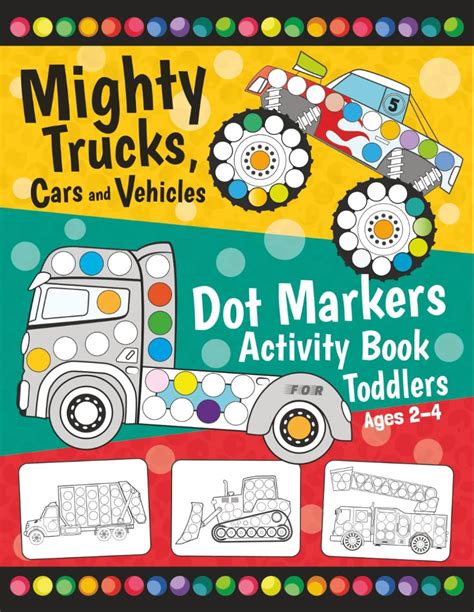 Trucks Dot Markers Coloring Book Artofit