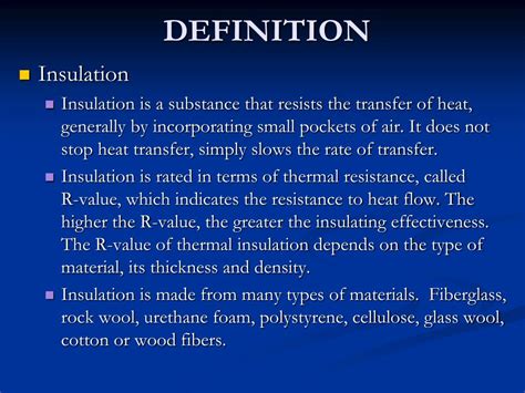 Ppt Insulation Powerpoint Presentation Free Download Id3952715