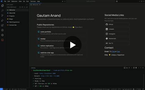 Nextjs Opensource Developerportfolio Vscode Webdevelopment