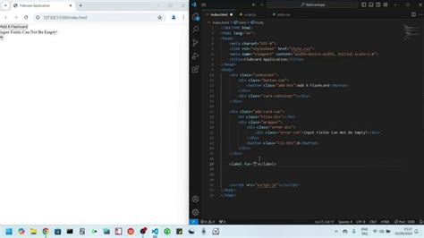 Mustafa Demir On Linkedin Flashcard Application Html Css Javascript