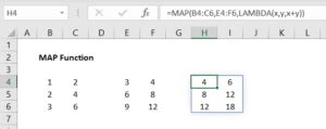 Excel MAP Function My Excel Academy