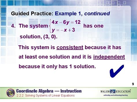 Lesson Solving Systems Of Linear Equations