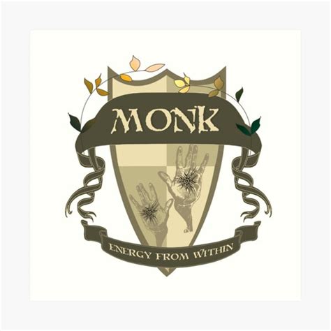 Monk Crest Wall Art Redbubble