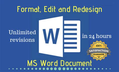 format design edit create and fix microsoft ms word document by