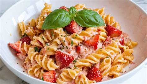 Strawberries And Cream Pasta All Recipes Chopped