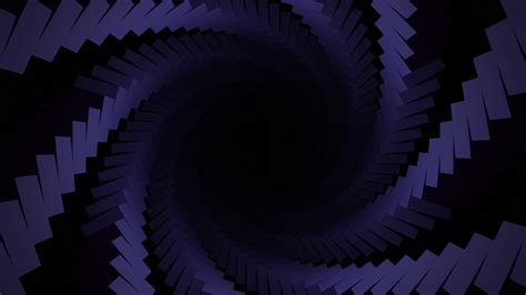 Abstract Spiral Shaped Pattern With Spinning Bricks On A Black Background Seamless Loop Design