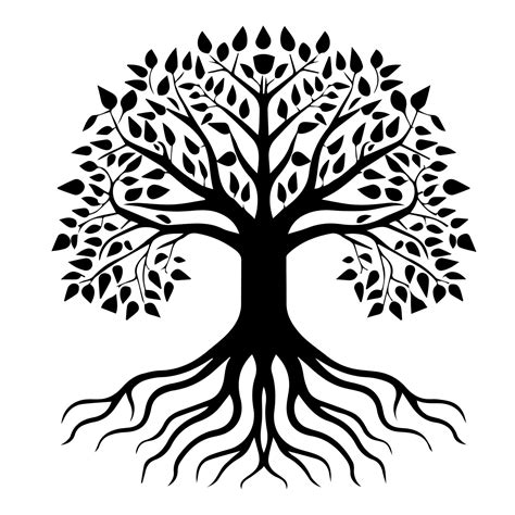 Tree Svg Tree Silhouette Tree Svg Cricut Forest Svg Plant Svg Tree