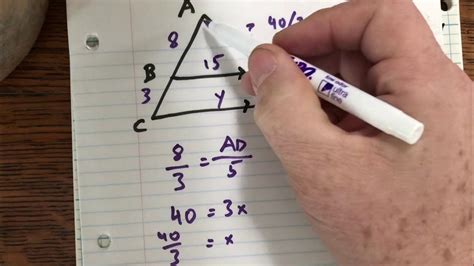 Using Side Splitting Theorem Youtube