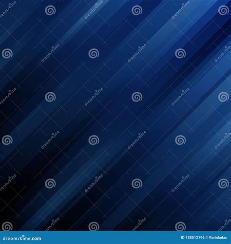 Abstract Futuristic Template Geometric Diagonal Lines On Dark Blue Background Stock Vector
