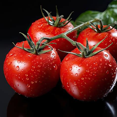 Premium Ai Image Ruby Red Tomatoes