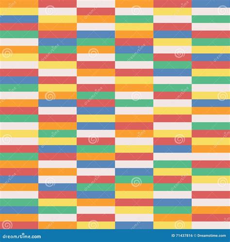 Color Rectangle Mosaic Modern Stock Illustration Illustration Of