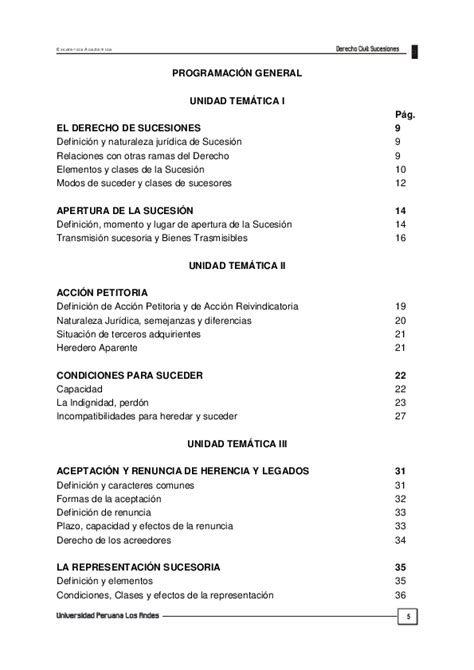 Pdf Derecho Civil Sucesiones