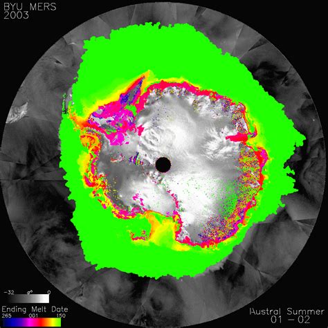 Antarctic Sea Ice Melt Detection