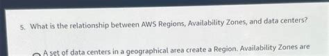 Solved What Is The Relationship Between AWS Regions Chegg Com
