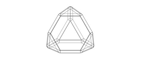 3d Printed Wireframe Shape Truncated Tetrahedron By Mr Anycad Pinshape