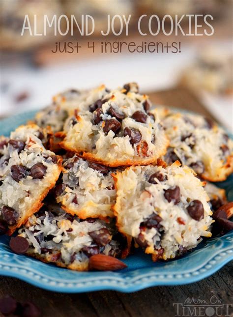 Almond Joy Cookies Just 4 Ingredients Mom On Timeout