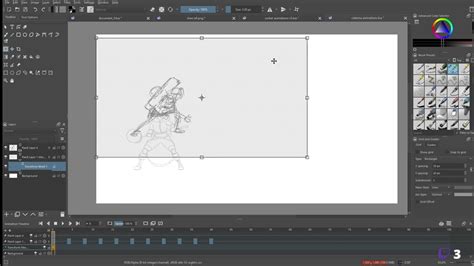 Krita Animation Tutorial Part 8 Transform Masks For Moving Multiple Frames Youtube