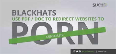 Hacked Website Redirects To Porn From PDF And DOC Links