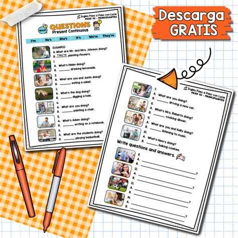 Preguntas Usando El Presente Continuo En Ingles Inglés Paso A Paso