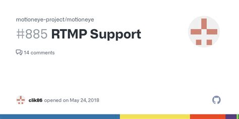 rtmp support · issue 885 · motioneye project motioneye · github