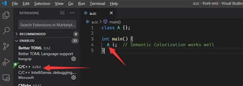 Semantic Colorization Is Not Working · Issue 5780 · Microsoftvscode