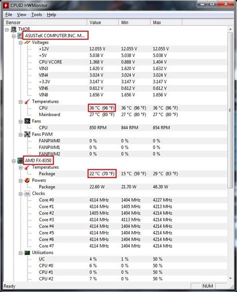 Inside Hwmonitor Which Cpu Temp Is Correct Techsupport
