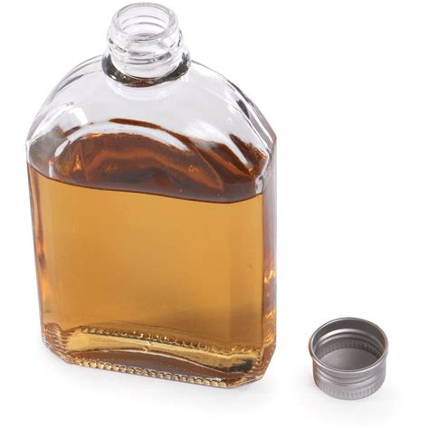 Set Of Glass Flask Bottles With Lids Ml