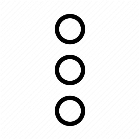Dot Dots Menu Vertical Options Option More Icon Download On