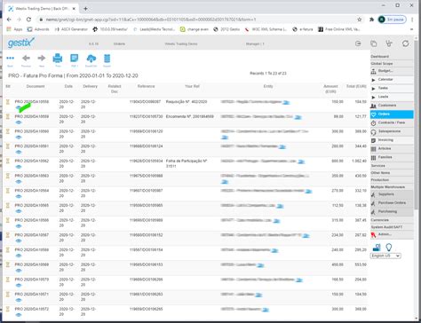 invoices from csv file gestix business management software