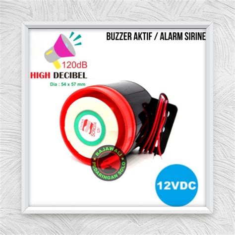 Jual Buzzer Aktif 12v High Decibel Alarm Sirine Arduino Shopee Indonesia