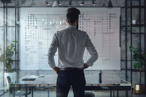 Premium Photo Manager Planning Project Timeline On A Whiteboard