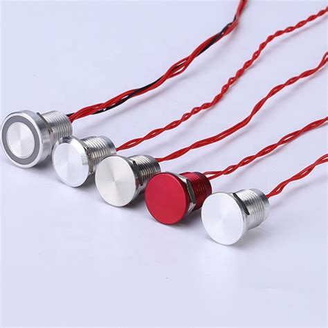 Efficient Solutions With Durable 12mm Stainless Push Button With Wire