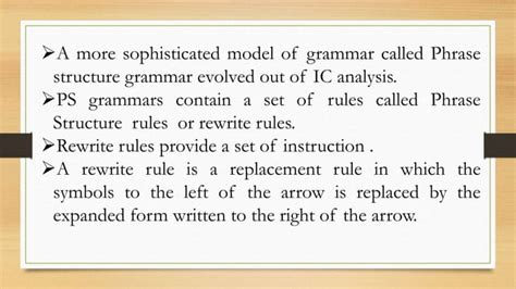 Phrase Structure Grammar Pptx