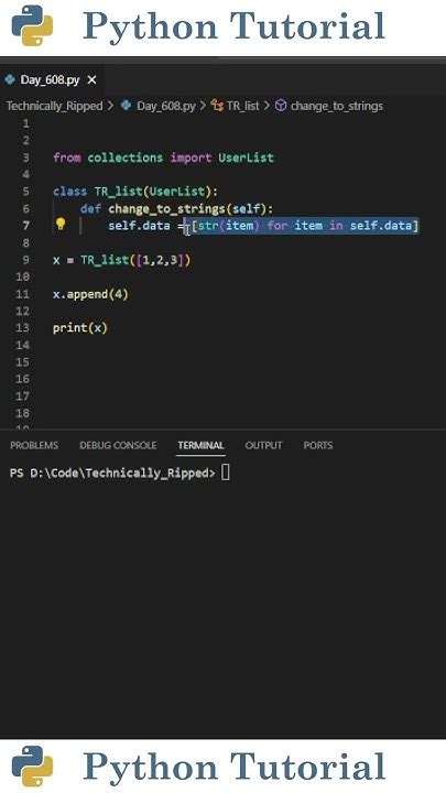 Creating Custom Lists With UserList | Python Tutorial - YouTube
