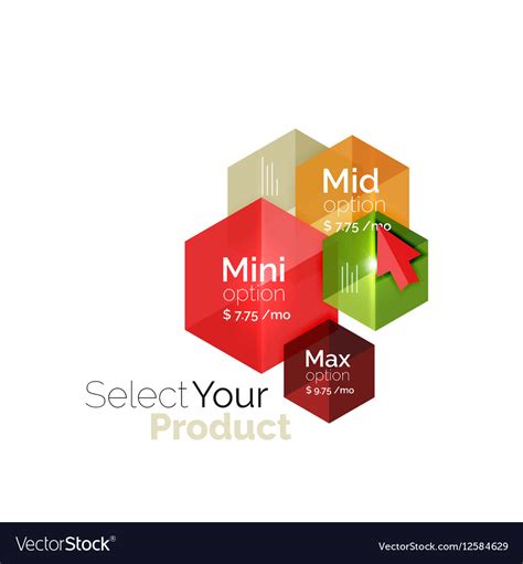 Option Select Template Royalty Free Vector Image