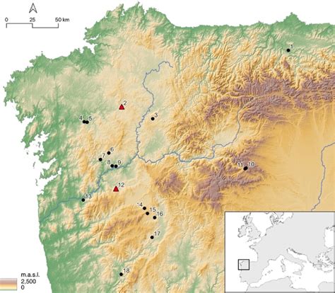 Archaeological Sites With Modular Kilns 1 Llagú 2 A Fontela 3 Download Scientific Diagram